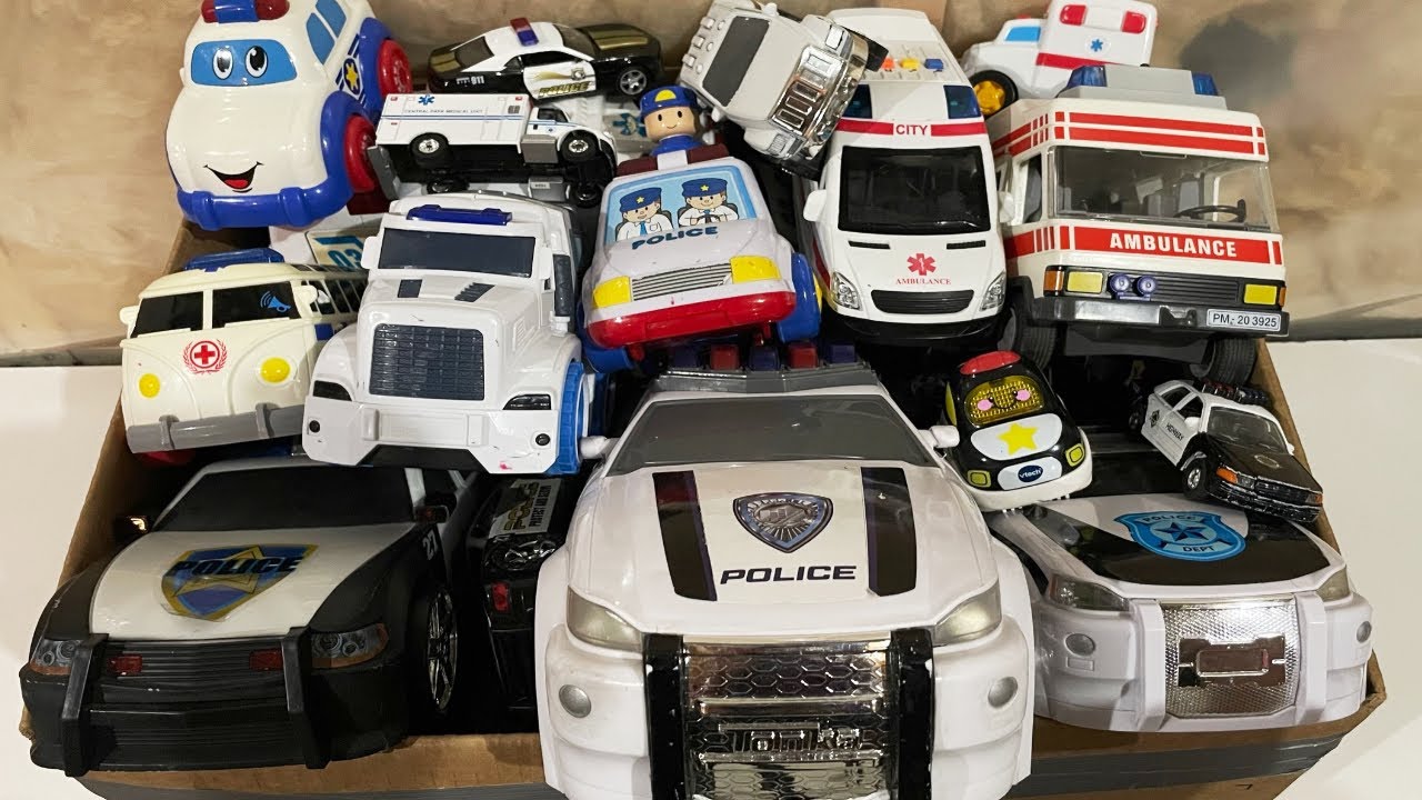 All Rescue Police Cars, Mini Car Ambulances for Review. All Running in ...