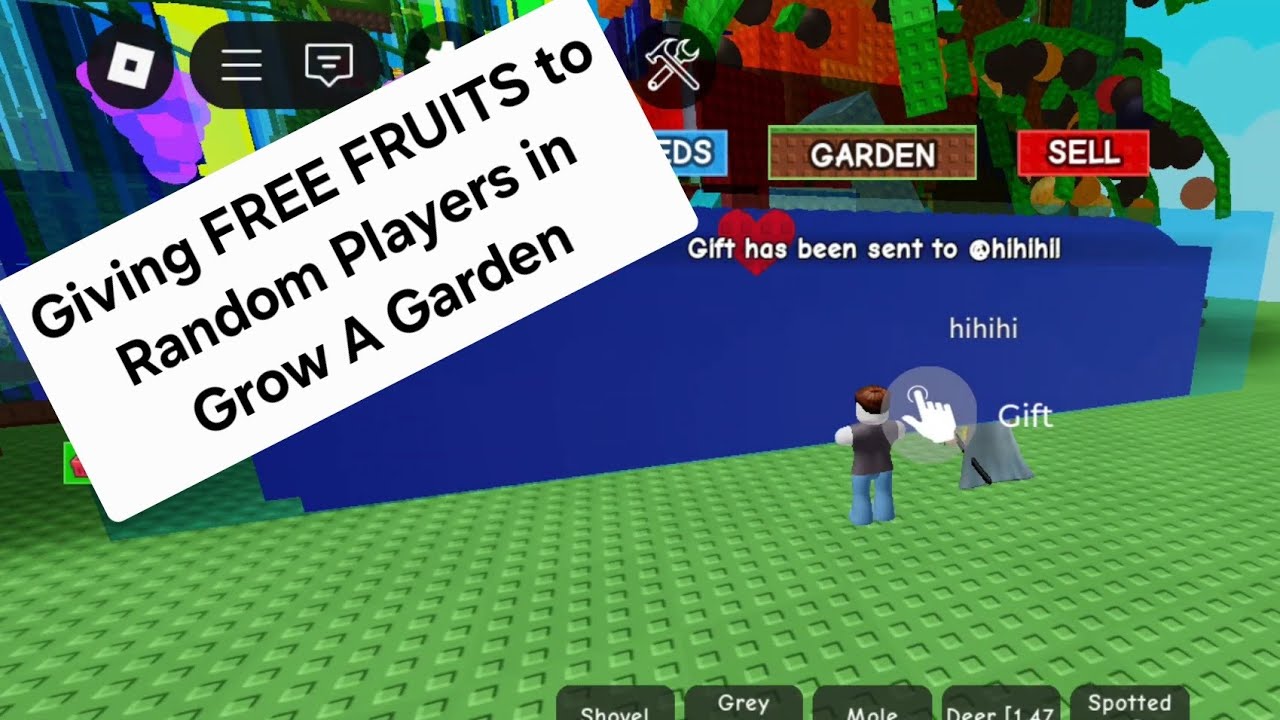 Giving Free Fruits to Random Players in Grow A Garden (Choose any fruit ...