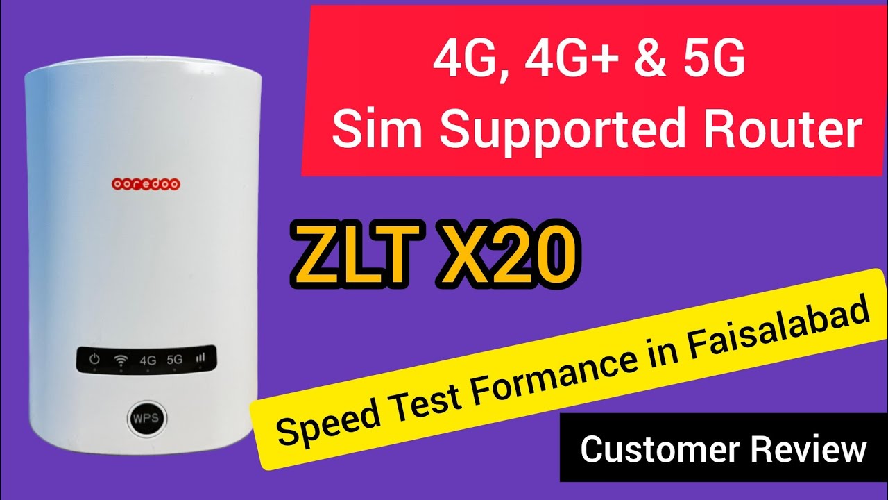 ZLT X20 Dual Band Sim Supported Router Speed Test Review - YouTube