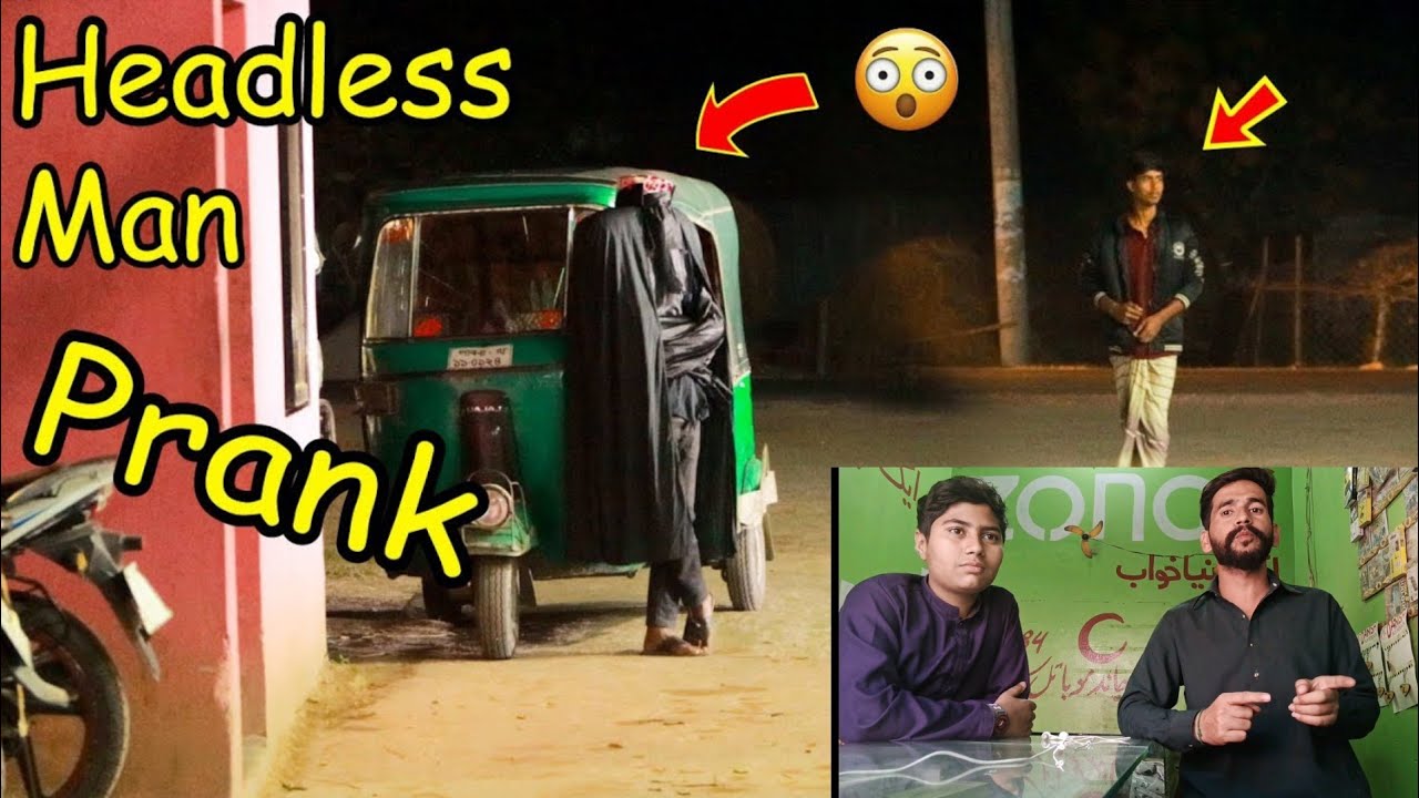 Headless man Attack Horror Prank 2023#chandbaigreact @5g prank - YouTube