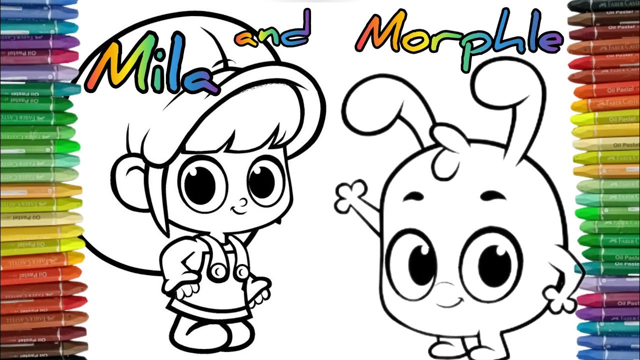 Mila and Morphle || Mewarnai Gambar Mila and Morphle dengan Crayon ...