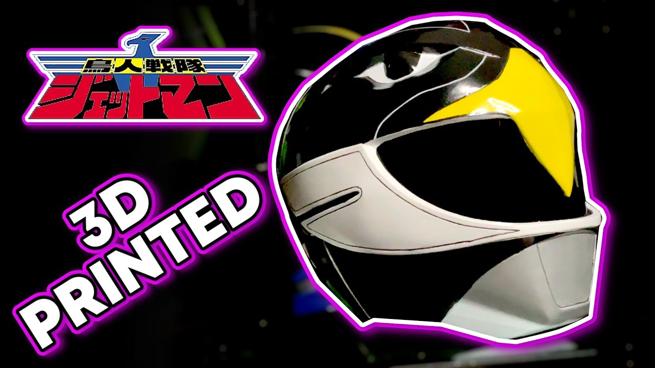 3D Printing and Finishing a Choujin Sentai Jetman Black Condor Helmet ...
