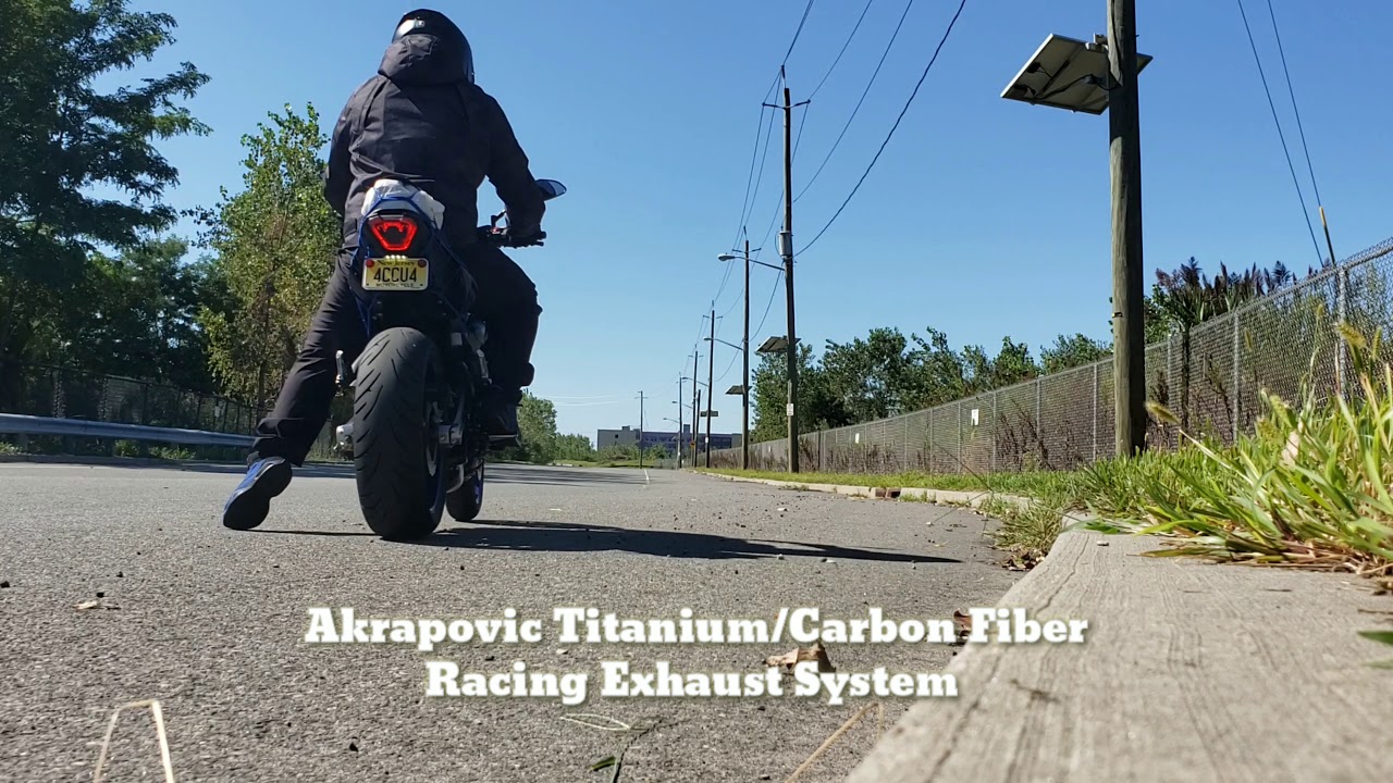 2018 MT-07 Akrapovic Titanium/Carbon Fiber Racing Exhaust System - YouTube