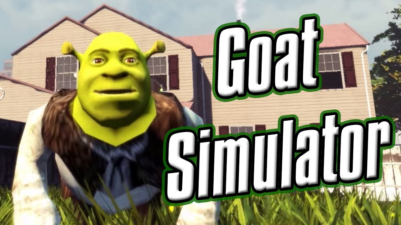 Goat Simulator Funny Moments - Shrek! Goat Fighting! Angel Goat! - YouTube