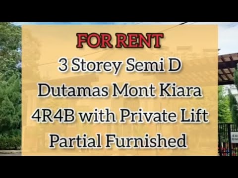 Mesra Terrace 3 Storey Semi D @ Mont Kiara FOR RENT. - YouTube