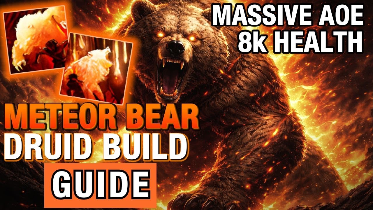 8K Hit Points Meteor Bear Build – OBLITERATE ALL CONTENT | POE 2 Druid ...