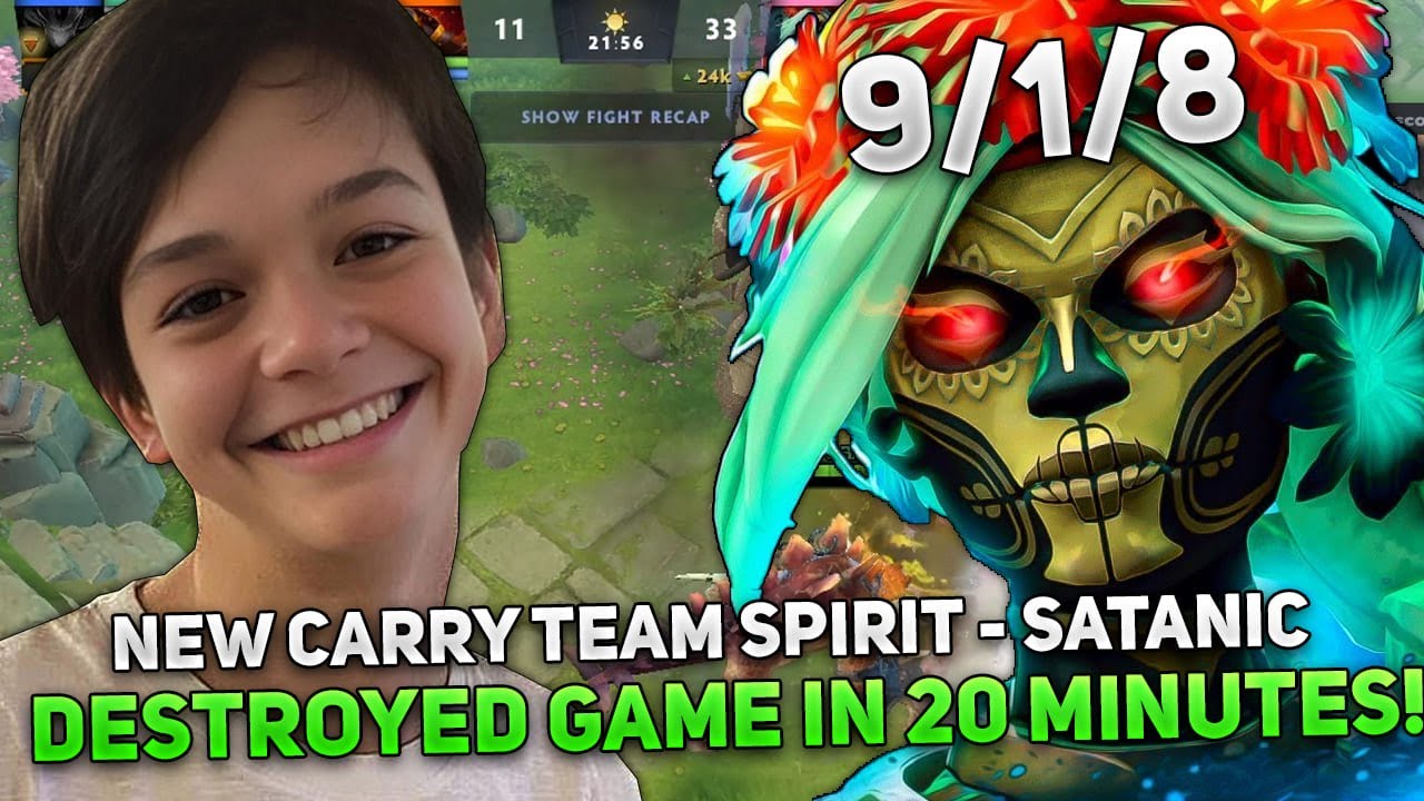 NEW CARRY TEAM SPIRIT - SATANIC on MUERTA DESTROYED GAME IN 20 MINUTES ...