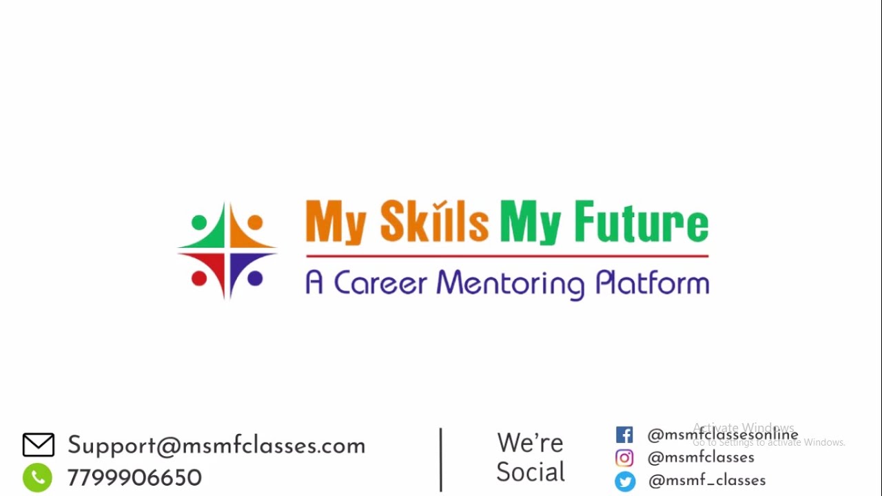 My Skills My Future - YouTube