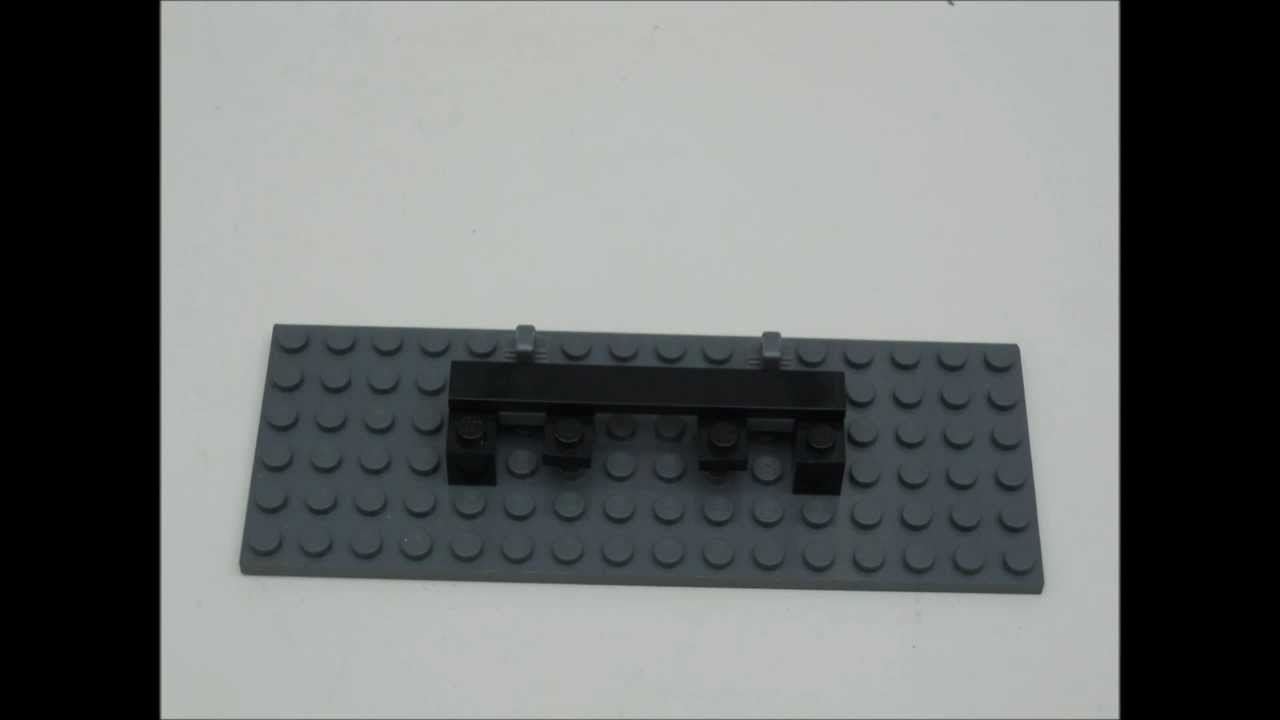 How to make a LEGO park bench - YouTube