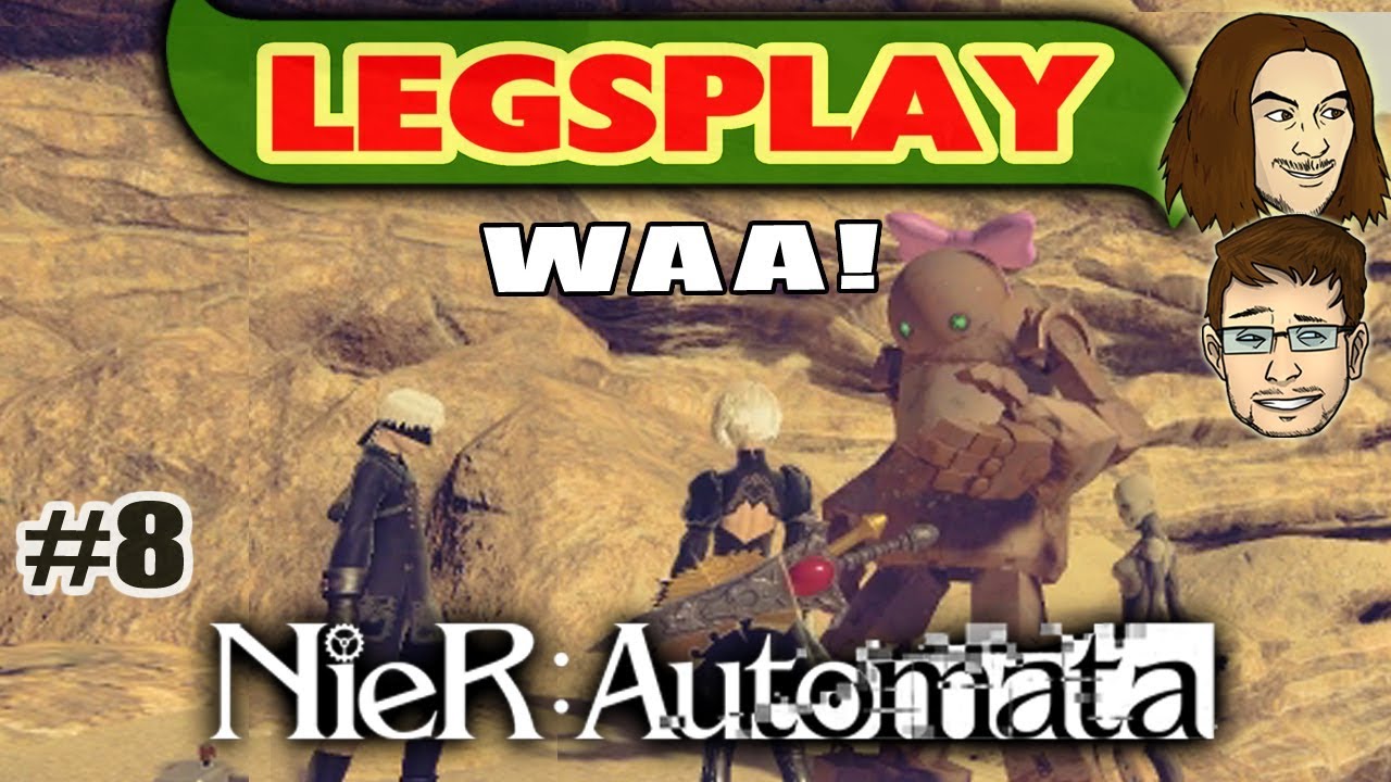 Female Robot Waluigi - Nier: Automata Part 8 w/ Aimless & Ron Clawed ...
