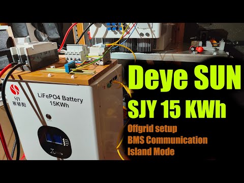 SJY Battery with Deye Inverter - setup tutorial