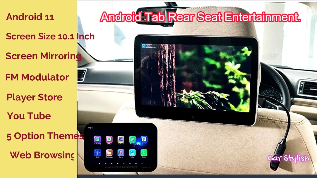 🚗 Android Tab Rear Seat Entertainment: Installation & Demo!🎉🚗🎬 | MSGA ...