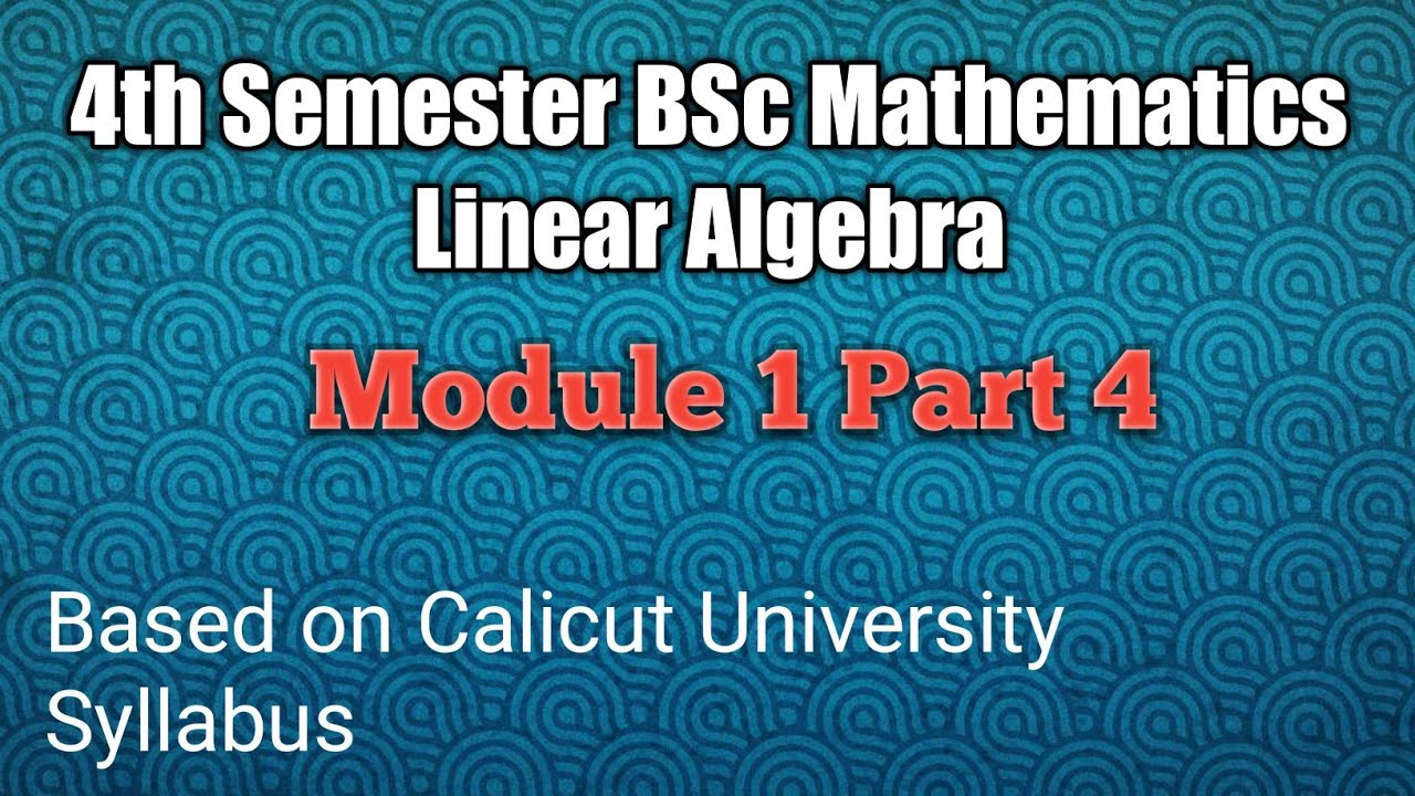 Matrix Products as Linear Combinations&Column Row Expansion||Linear ...