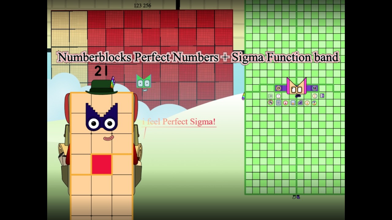 Numberblocks Perfect Numbers + Sigma Function band 1 - YouTube