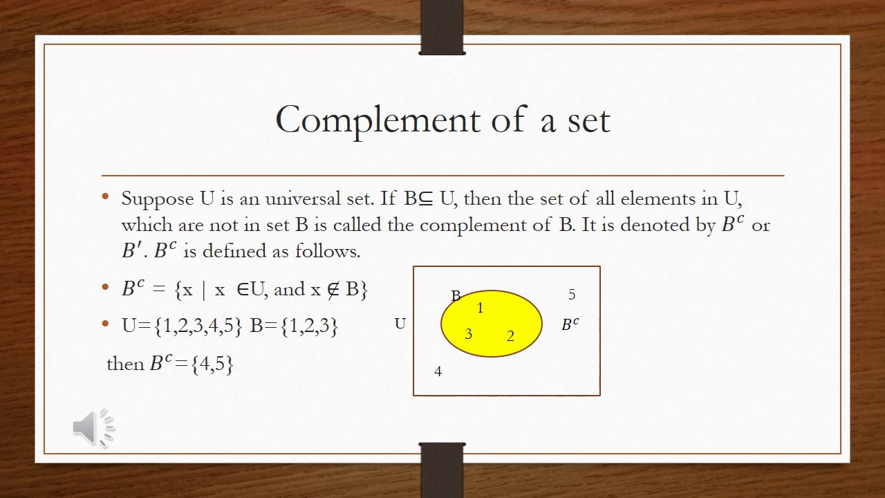 9 Th Algebra Chap 1 Sets(venn Diagrams,complement Of Sets) - Youtube