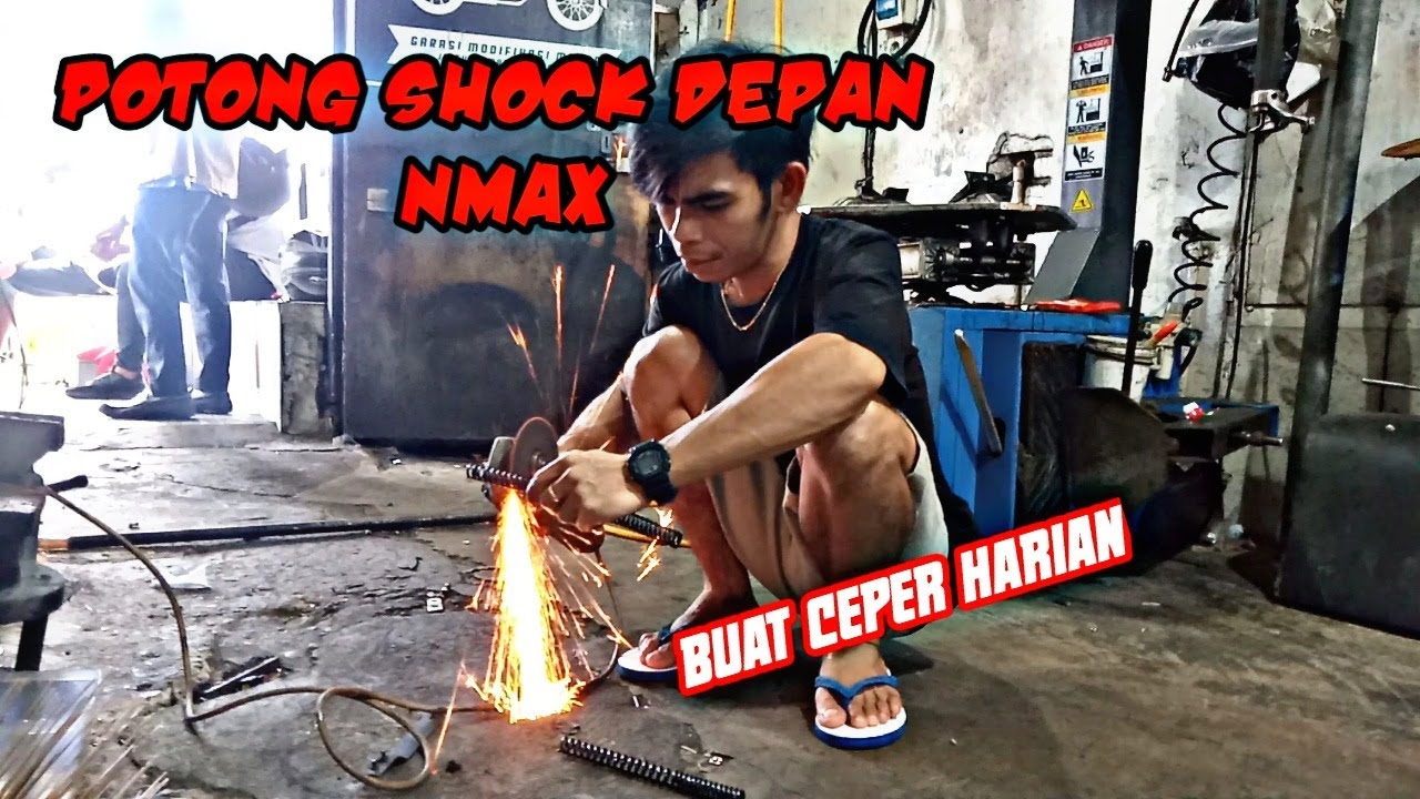 KEBELET CEPER | CUSTOM SHOCK DEPAN NMAX | #Project_Baymax 8 - YouTube