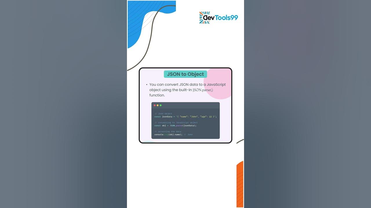 All About Javascript Json You Should Know Shorts Json Javascript Js Devtools99 Coding