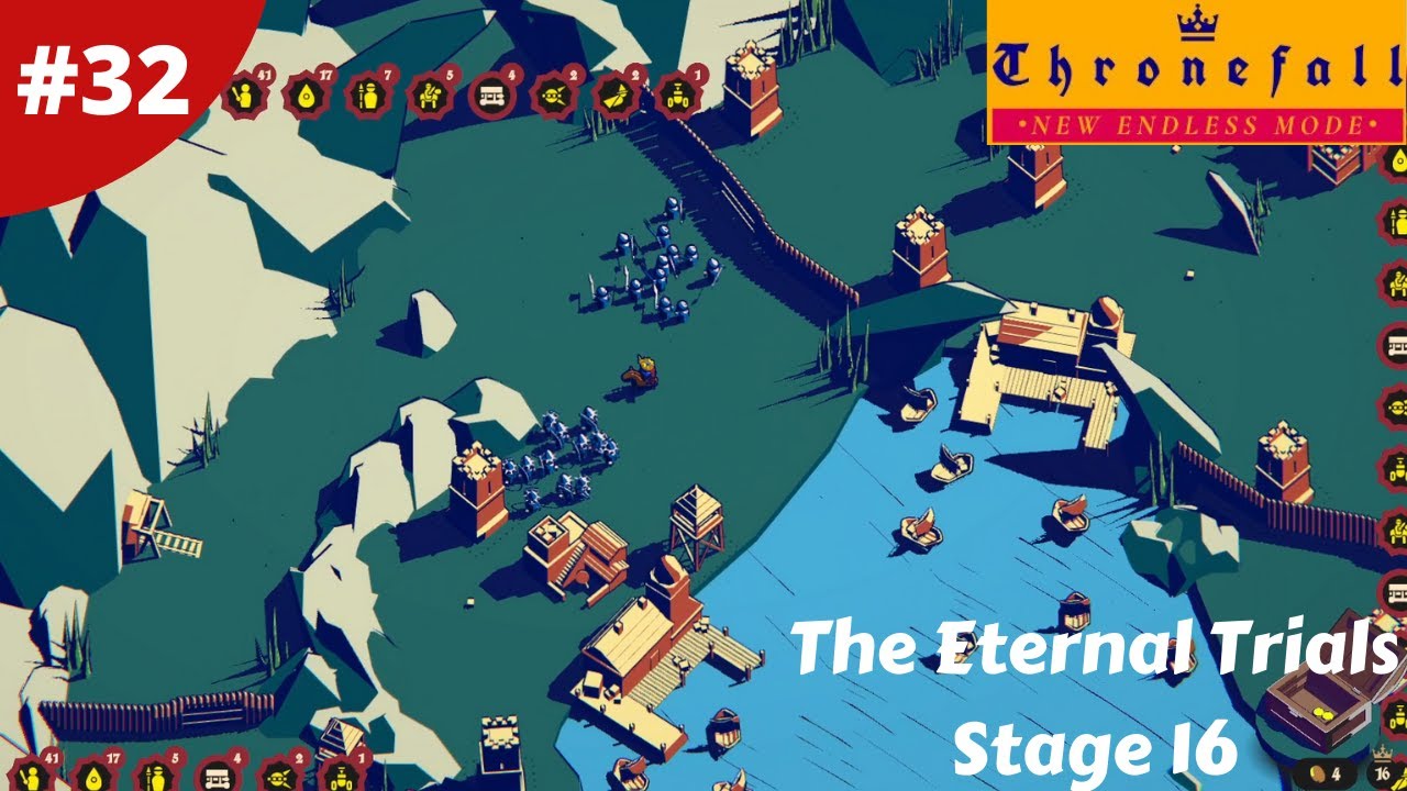 The Eternal Trials Stage 16 All Perks Collected - Thronefall - #32 - Gameplay - YouTube