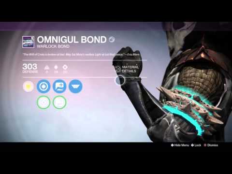 Destiny - Omnigul Warlock Bond - YouTube