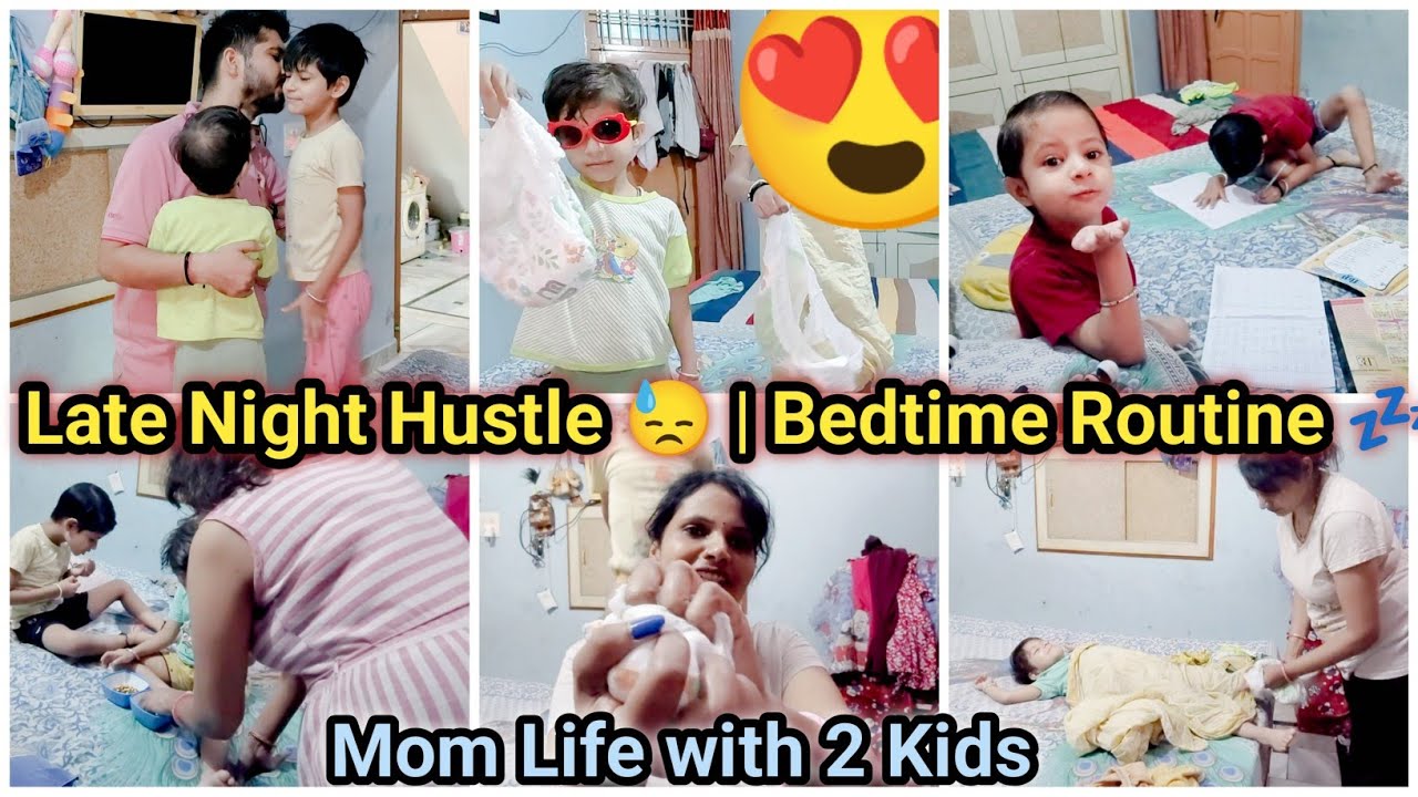 Late Night Hustle 😓 | Bedtime Routine 💤 + Diaper Change | Mom Life with ...