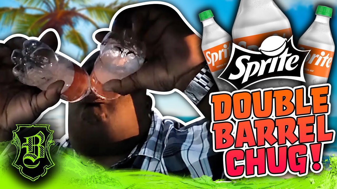 New Sprite Tropical Mix Double Barrel Road Chug. - YouTube