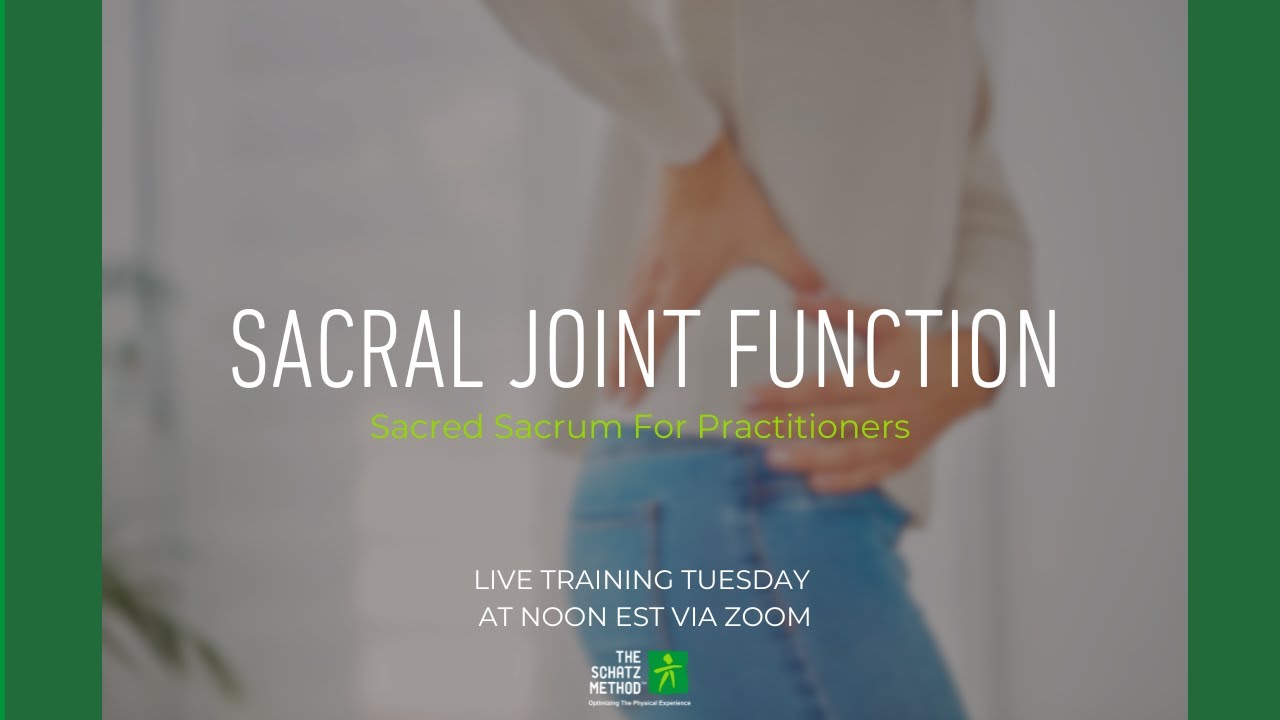 Sacral Joint Function - LIVE Practitioner Training Tuesday - YouTube