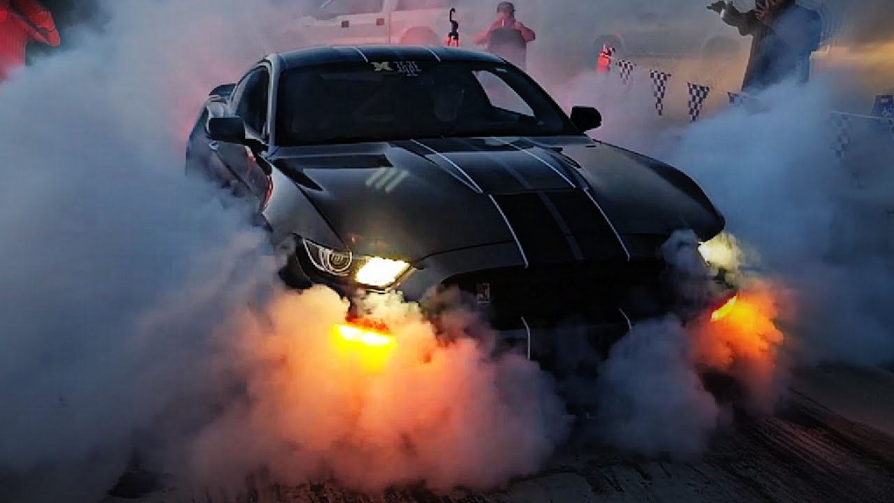 FORD MUSTANG SHELBY GT350 DRIFT & BURNOUT "BEST COMPILATION" - YouTube
