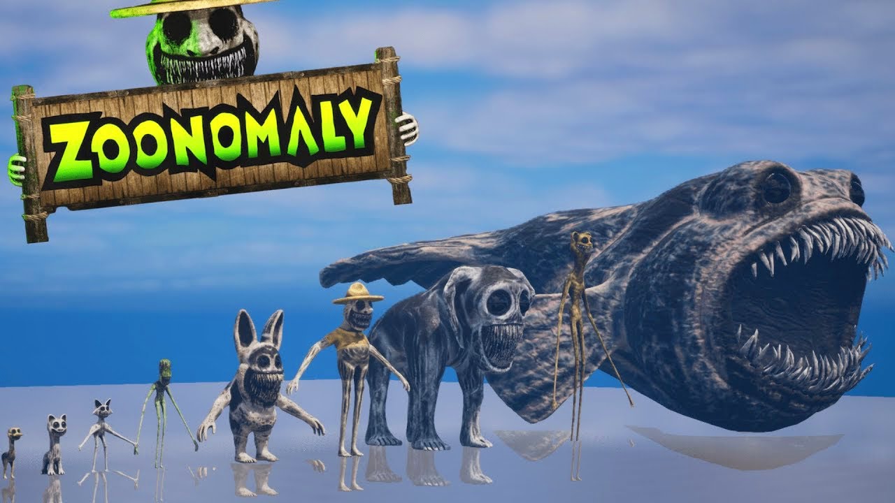 Zoonomaly all Monsters HEIGHT and SIZE COMPARISON in 3D - YouTube