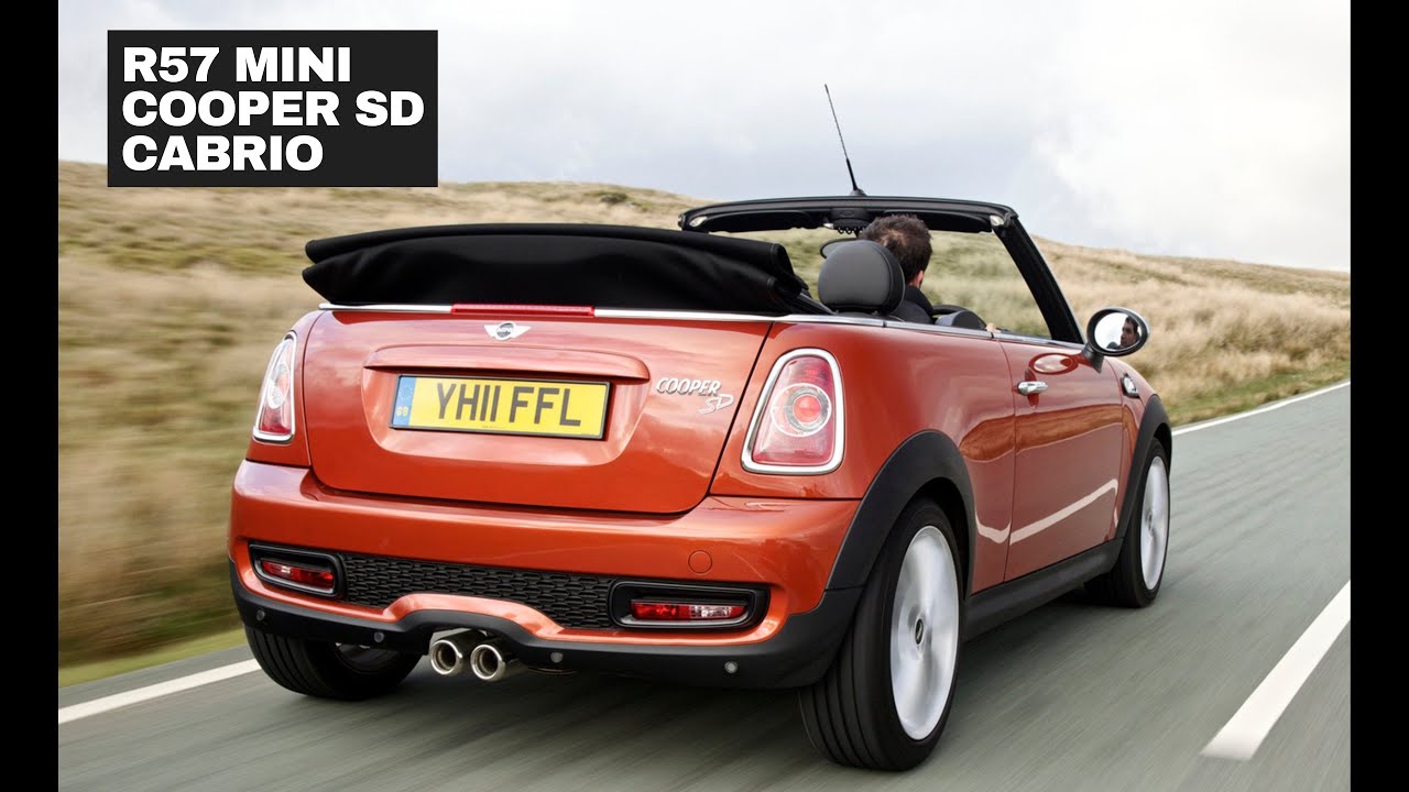 MINI Convertible Cooper SD - Fast Diesel Cabrio R57 - YouTube