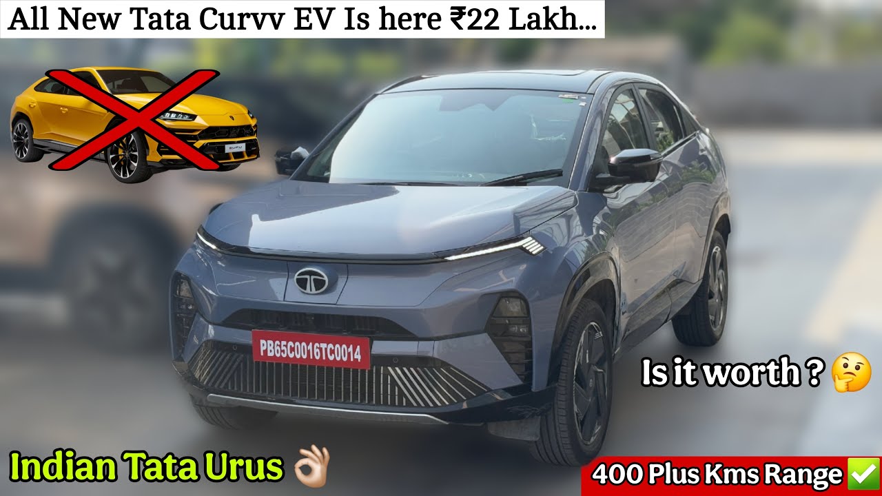 Tata Curv EV Top model ₹22 Lakh | 400 + Kms Range | Full Charge in 6 ...