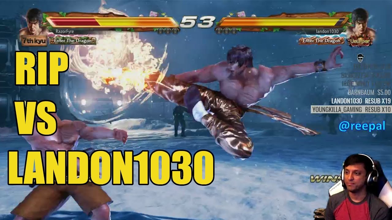 Rip VS Landon1030 - The Battle of the Laws - Tekken 7 - YouTube