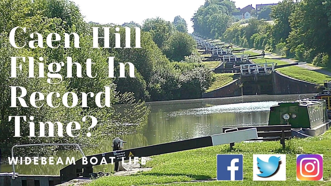#128- Caen Hill Lock Flight in RECORD TIME? Widebeam Boat life - YouTube
