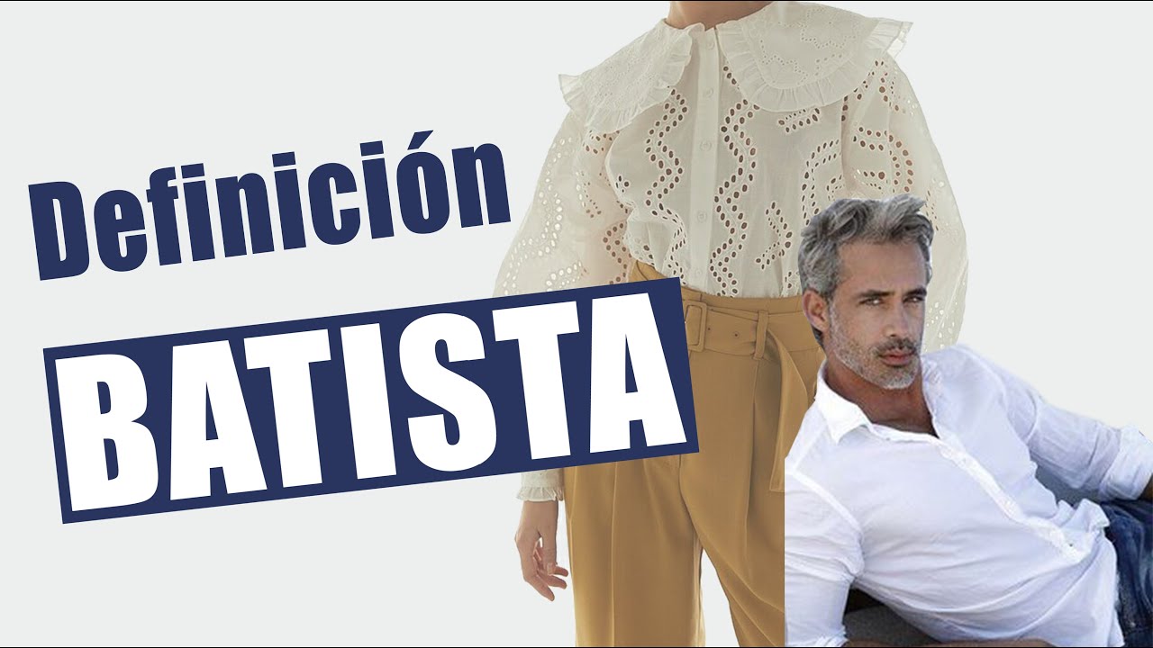 Qué tipo de tela es la BATISTA y para qué se usa - YouTube