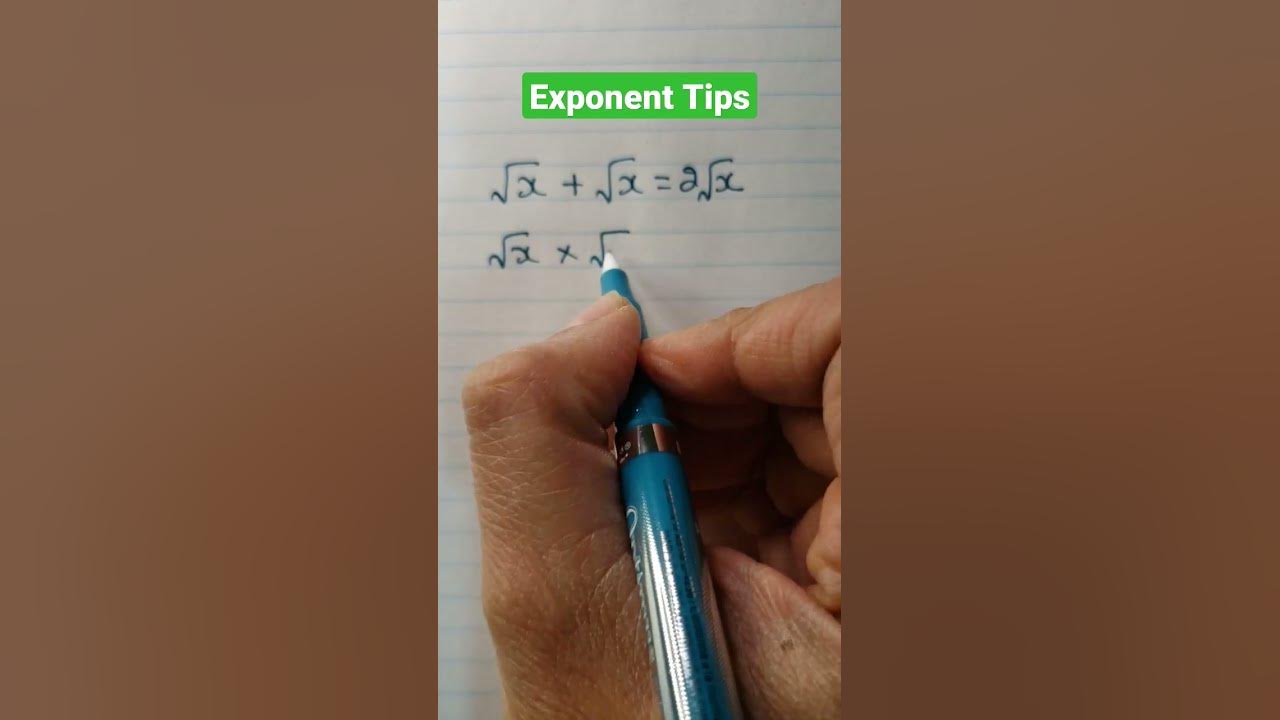 Exponent Tips Shorts Fyp Surds Mathtips Radical Viral Exponents Exponential Rules Laws