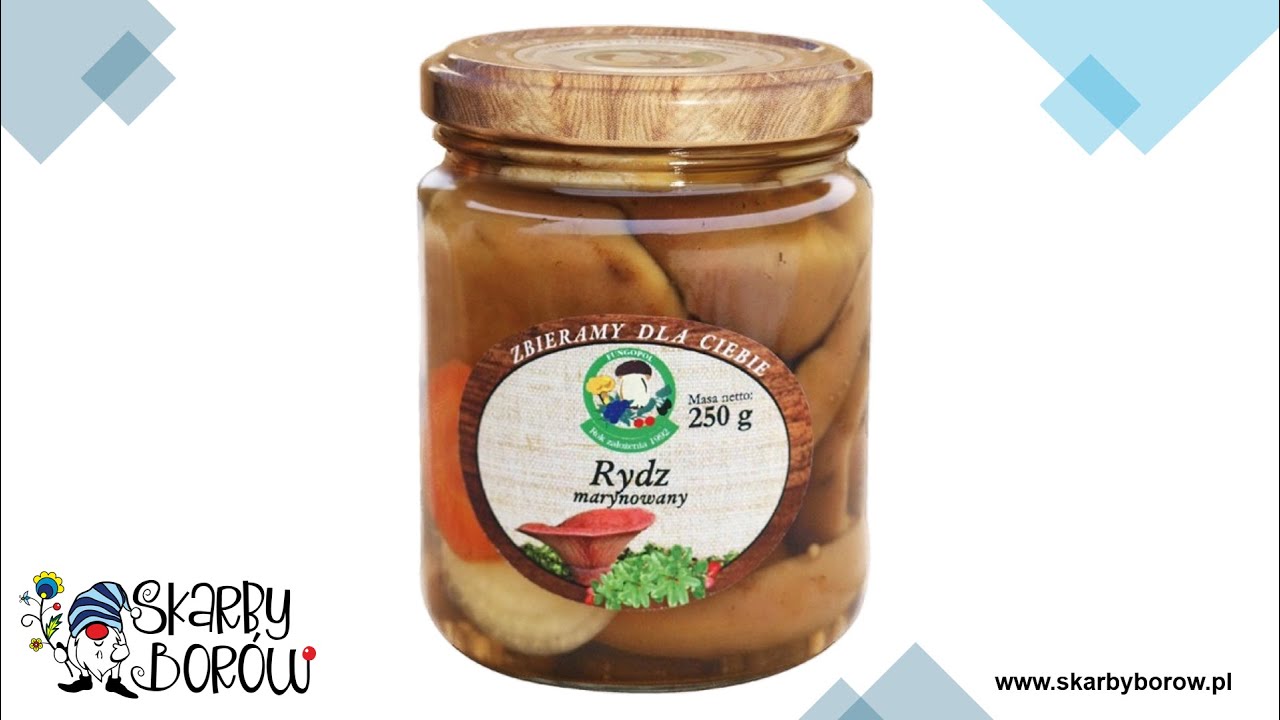 Rydze marynowane rydzyki w słoiku rydzyk w occie SKARBY BORÓW ...