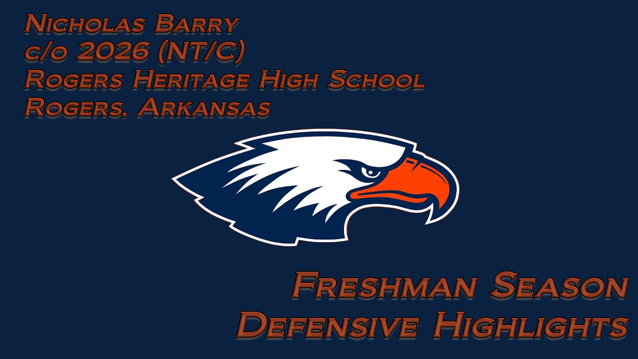 Nicholas Barry Freshman Defensive Highlights - YouTube