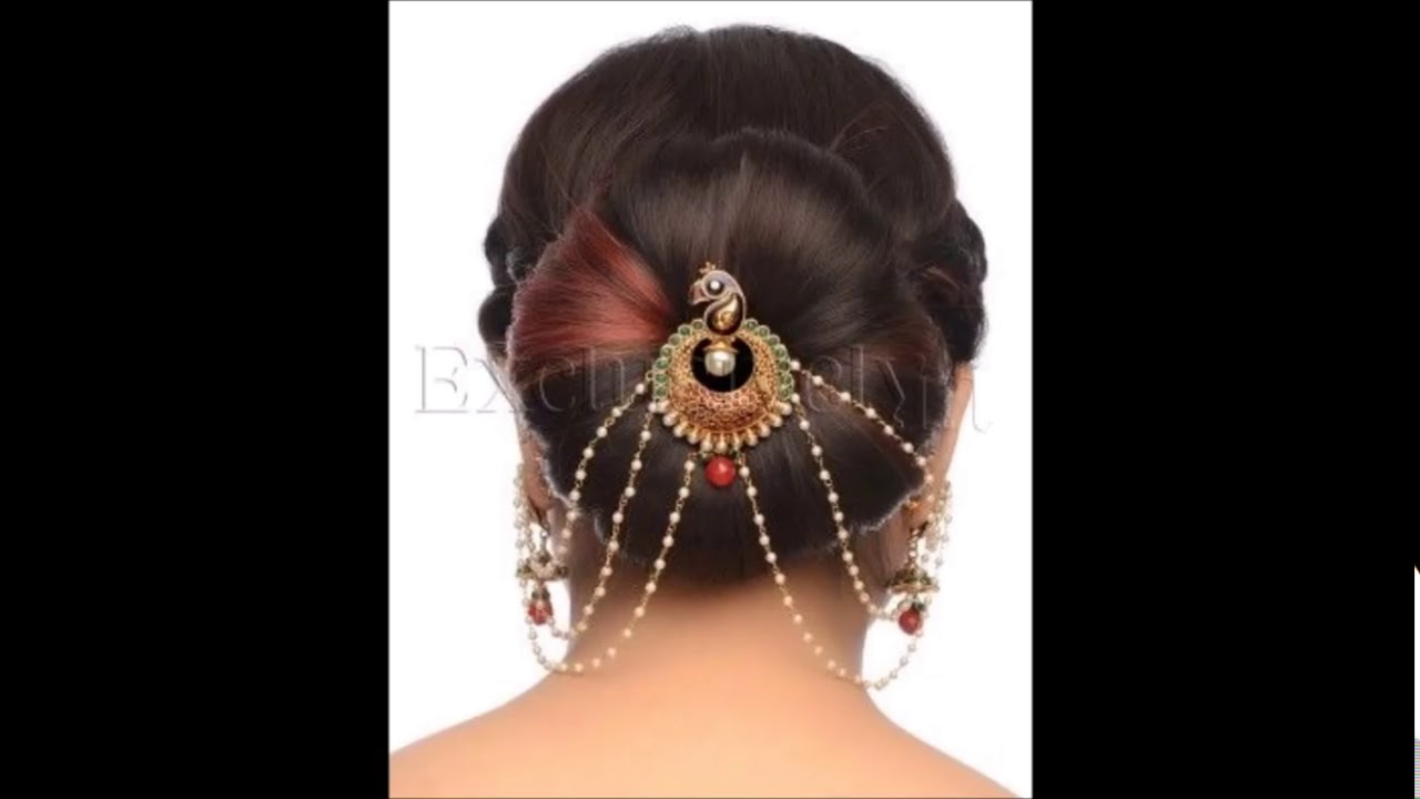 Latest bridal hair styles with flowers Poola Jada designs 2 - YouTube