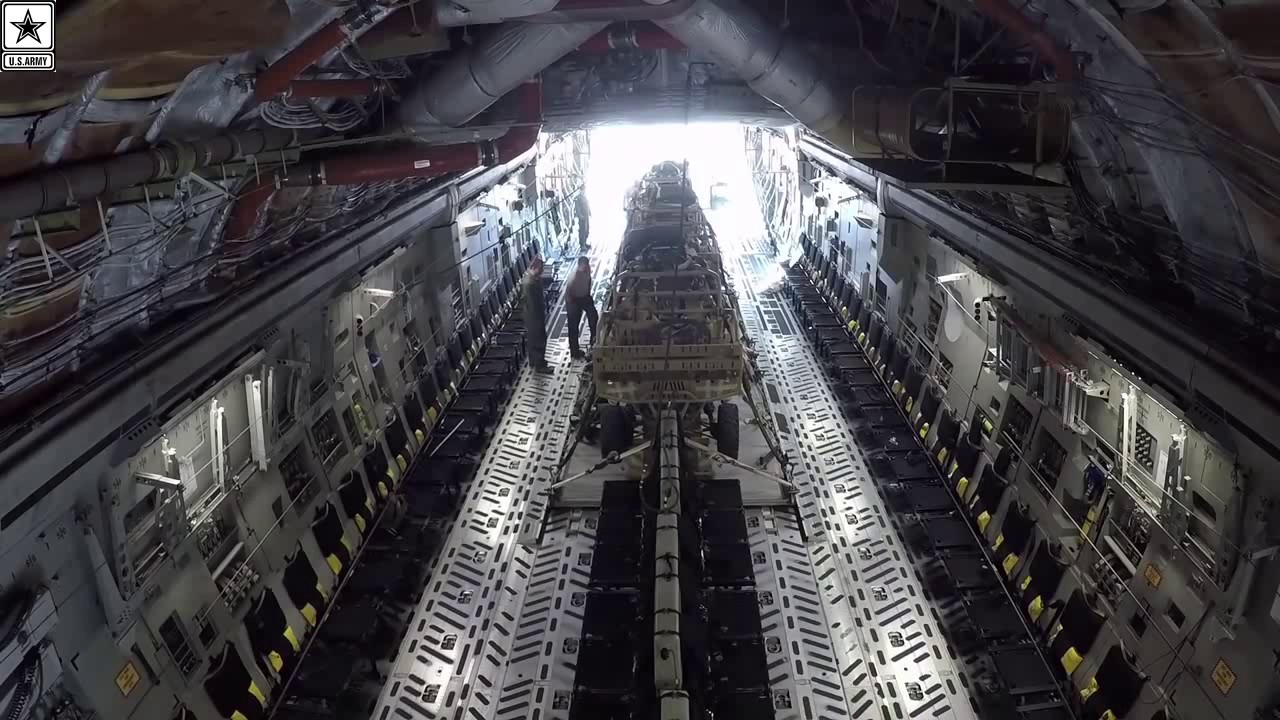 Military | C-17 Globemaster III – Heavy Vehicle Pallet Airdrop - YouTube