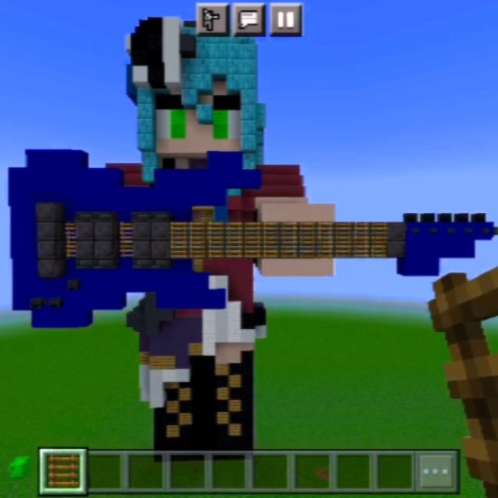 Minecraft pixel art with singing boy #minecraft - YouTube
