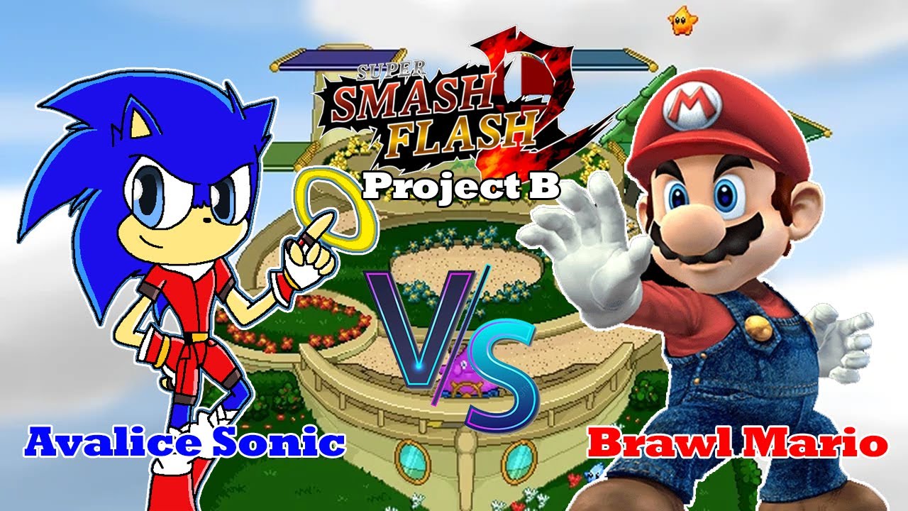SSF2 Project B Patch 9: Avalice Sonic Vs Brawl Mario - YouTube