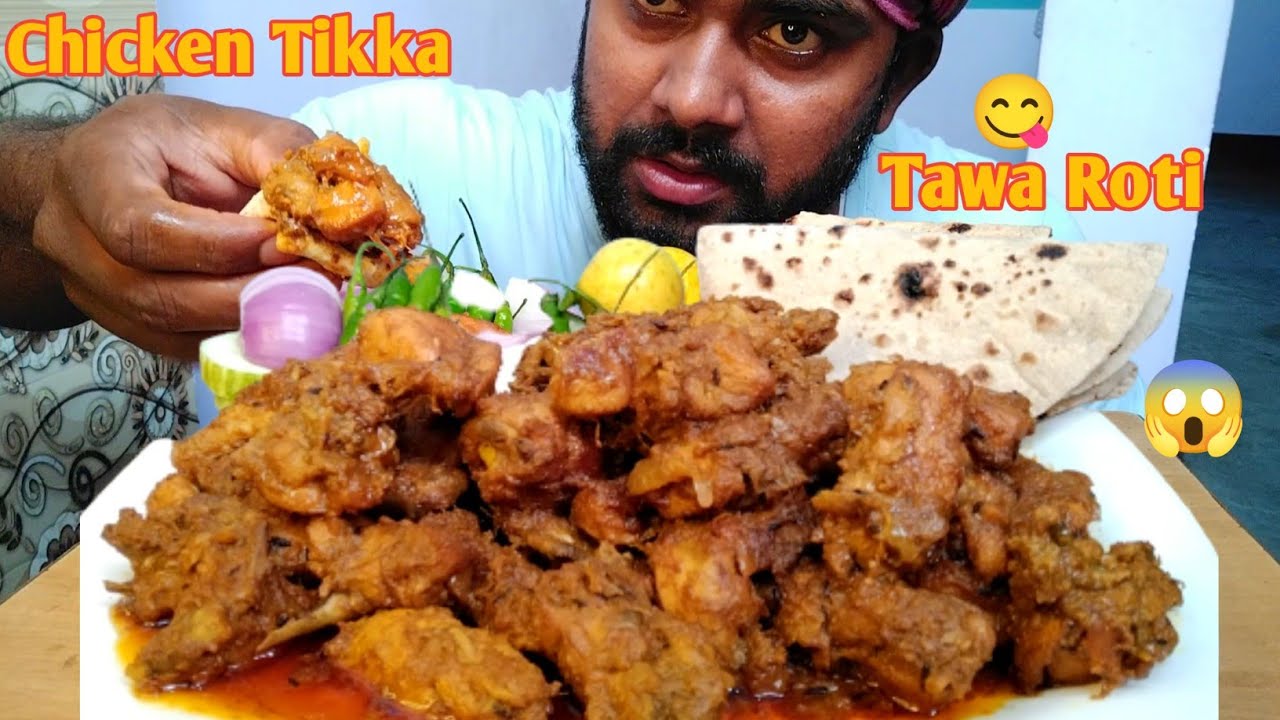 OH NO - Spicy Chicken Tikka Masala Curry Eating l Chicken Tikka With ...