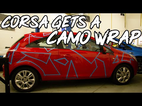 Corsa Gets A Camo Wrap!! - YouTube