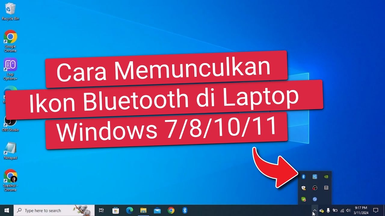 Cara Memunculkan Ikon Bluetooth di Laptop Windows - YouTube