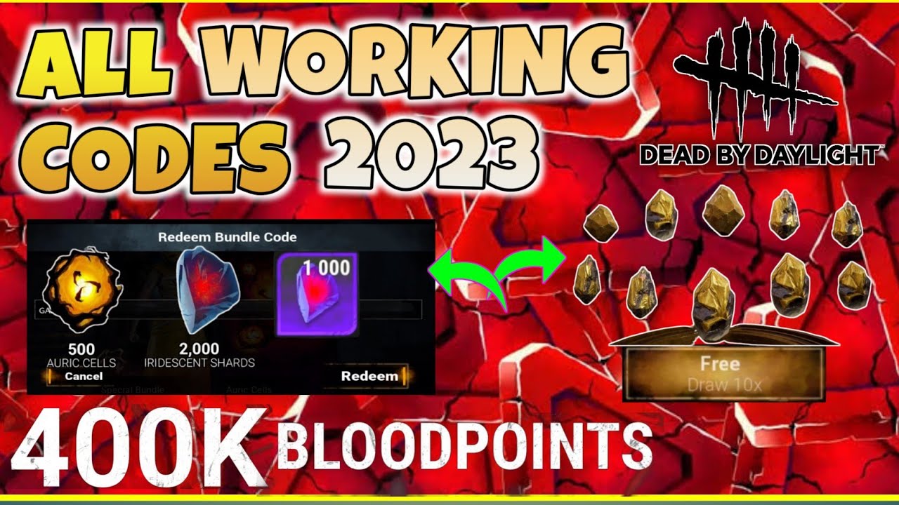 All Working Codes For DBD | New Dead By Daylight Bundle Codes 2023 ...