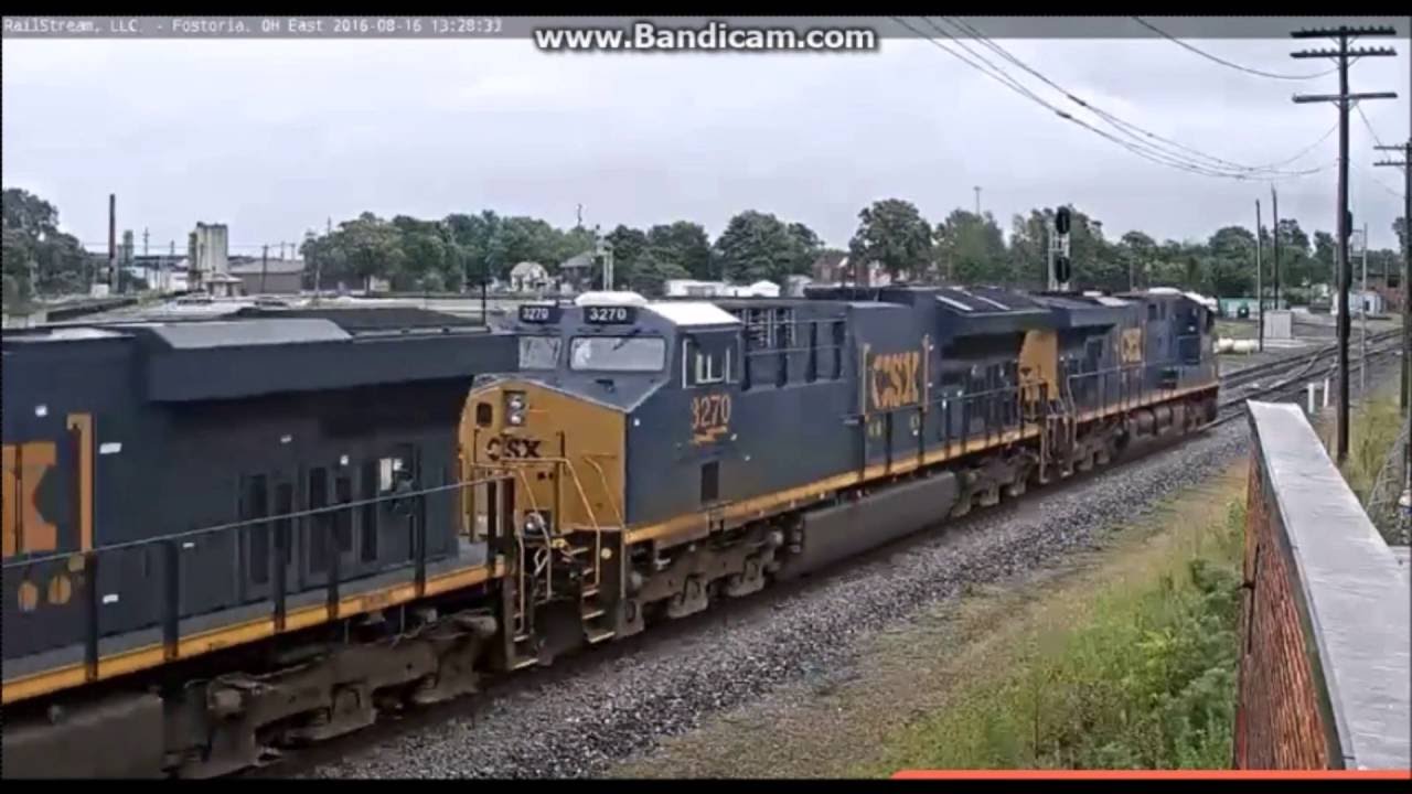 SUBOR Day 32 (Part 1): CSX 5461 "Seaboard System Emblem" leads CSX Q148! 8-16-16 - YouTube