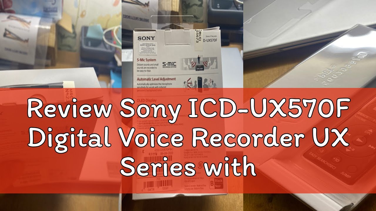 Review Sony ICD-UX570F Digital Voice Recorder UX Series with Built-in ...