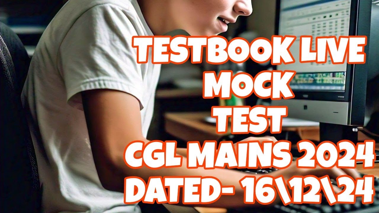 TESTBOOK LIVE MOCK TEST | CGL MAINS 2024 - YouTube