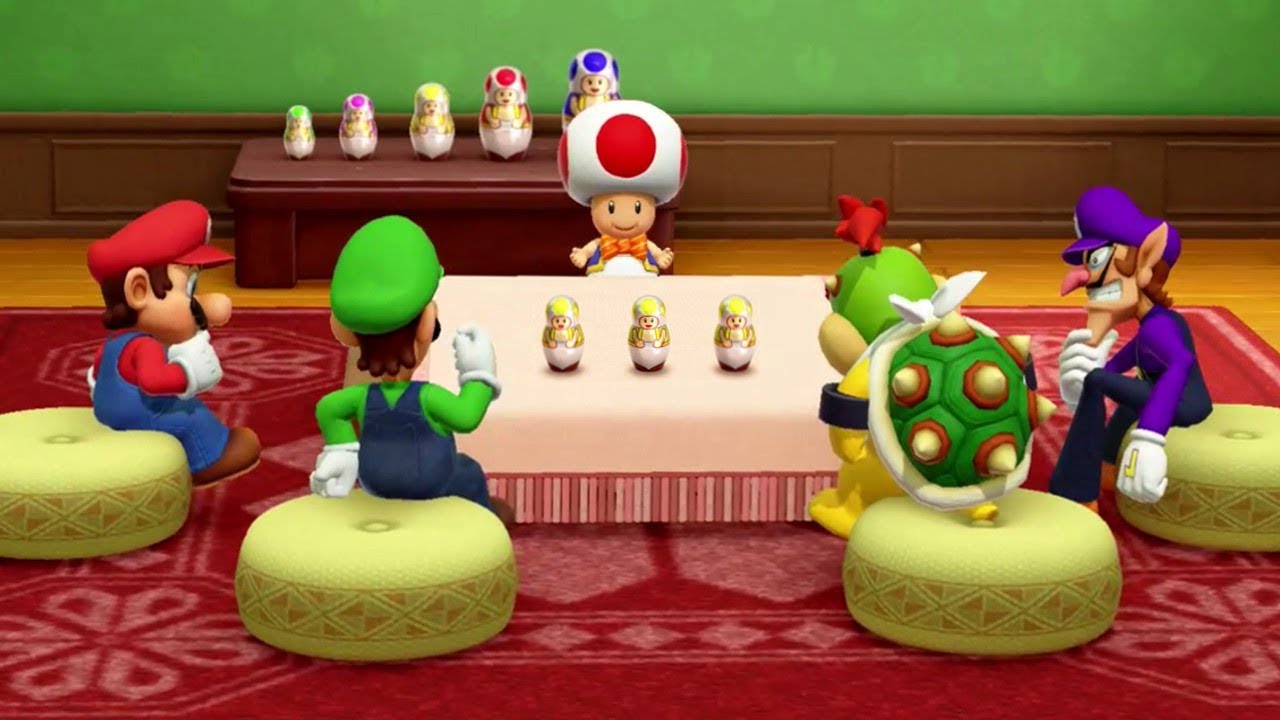 Super Mario Party - All Brainy Minigames - YouTube