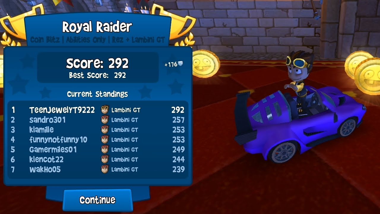 Beach Buggy Racing 2 | 1st place! Royal Raider Event (coin blitz) - YouTube