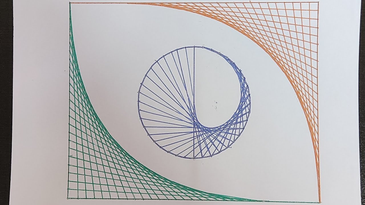 Pattern 18|how to draw patterns|Indian flag tri color geometric pattern ...